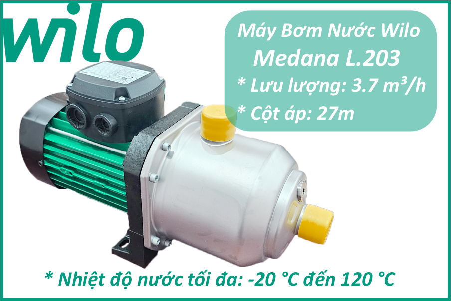 Máy Bơm Ly Tâm Trục Ngang WILO Medana CH1-L.203-1/E/A/10T